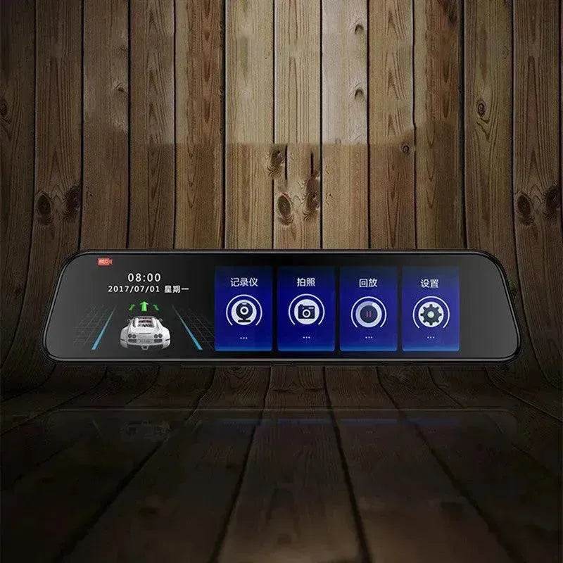 12-inch Smart Voice-activated Car Rearview Mirror Tachograph, 170 wide