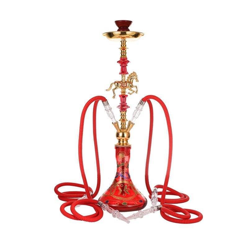 Arabian Pipe Smoking Set Hookah Ceramic Pot Bar Nightclub Full Set Of