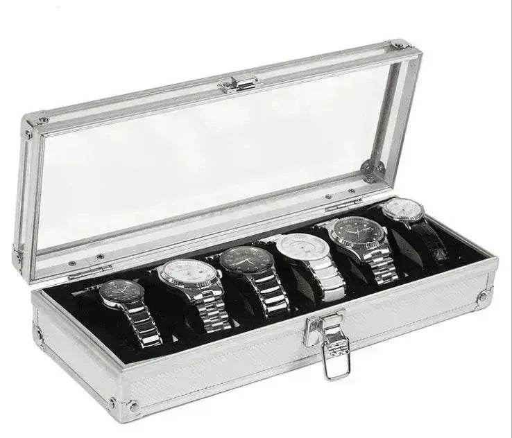 Aluminum 6 watches boxes, table boxes, jewelry box jewelry box