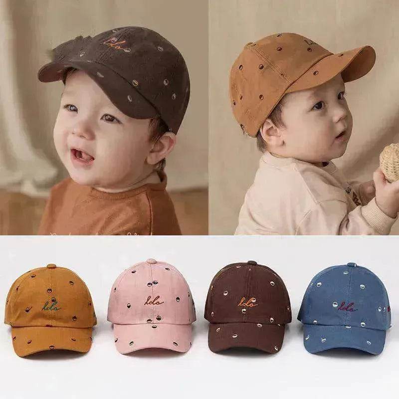 Baby Soft Cotton Caps Adjustable Baseball Caps For Boys And Girls