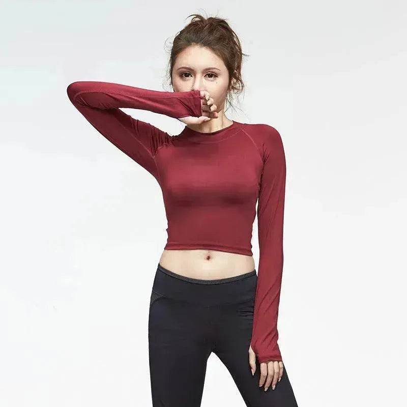 Hollowed-out back gym clothes | EX-STOCK