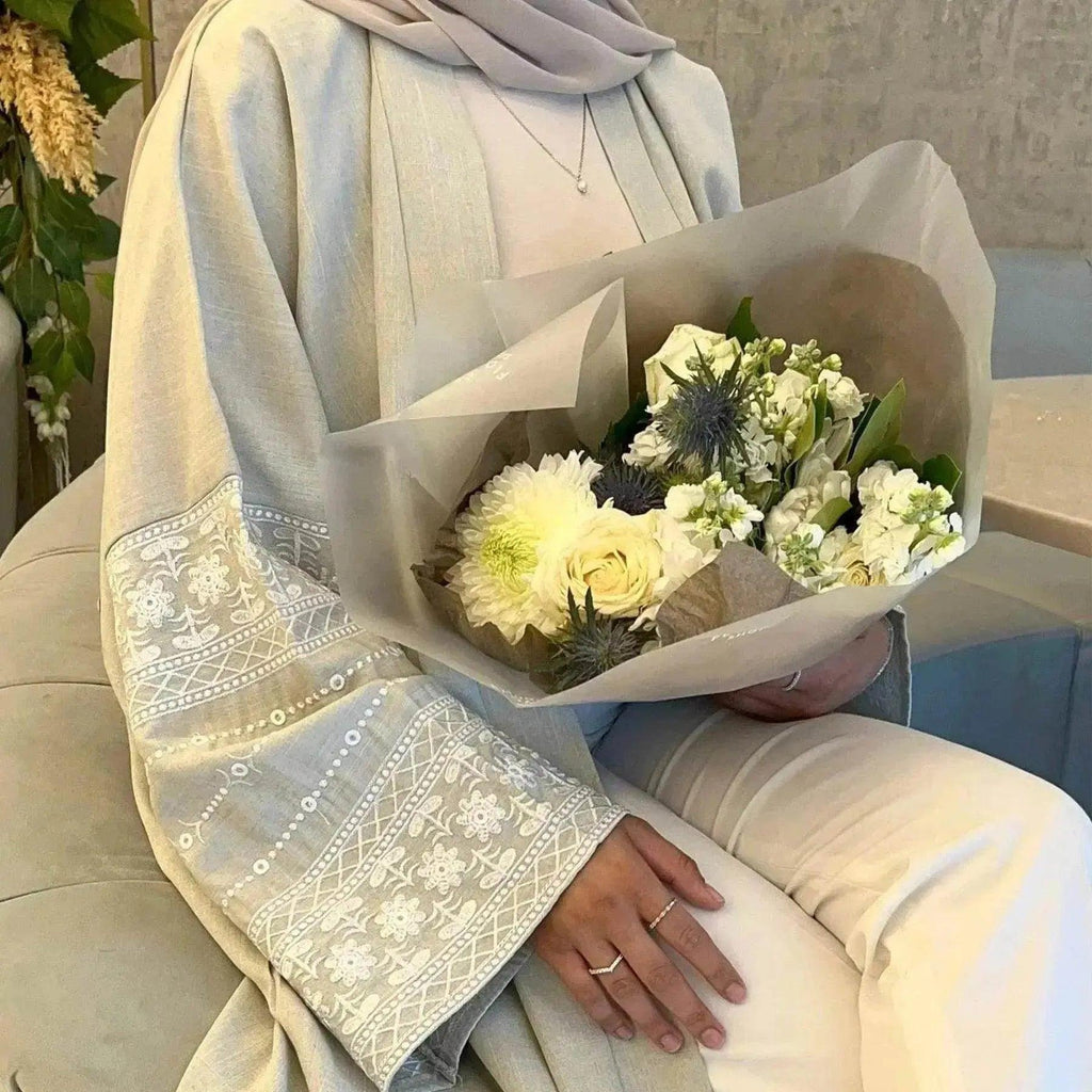 Luxurious Embroidered Cardigan Robe for middle east | EX-STOCK