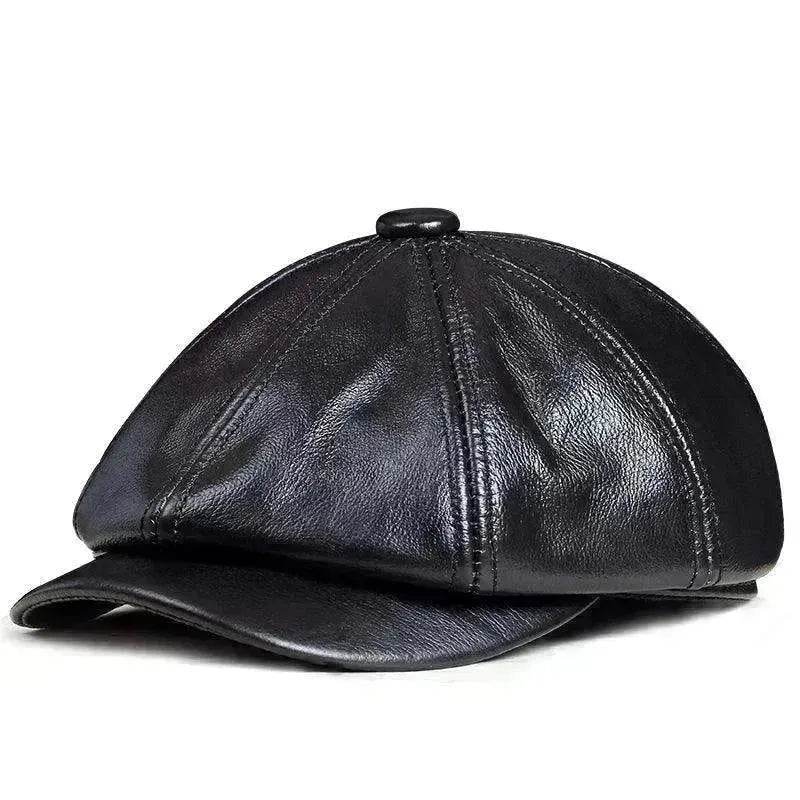 Men's Dome Top Layer Cowhide Octagonal Hat | EX-STOCK