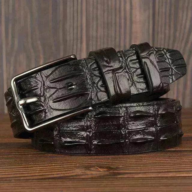New Fashion Luxury Leather Design Male Dermis Leather Belt | EX-STOCK