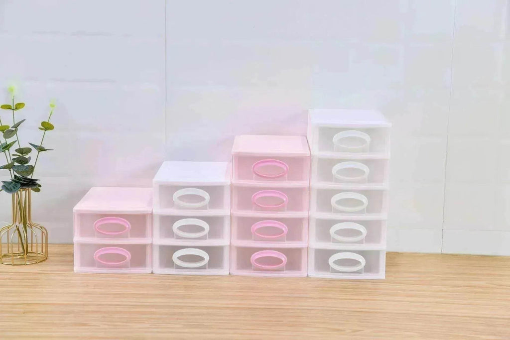 Nordic Style Transparent Multi-layer Drawer Plastic Storage Box Women