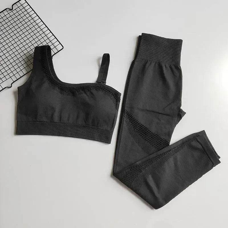 One-shoulder gym suit | EX-STOCK