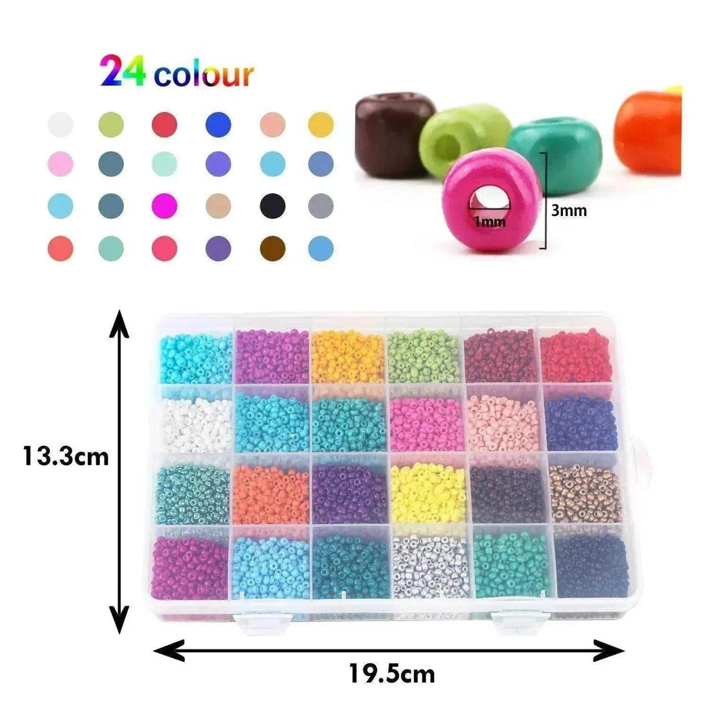 Paint dyed core beads 24 grids | EX-STOCK