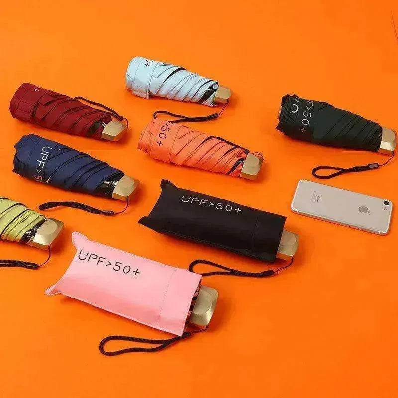 Small and Portable Umbrella Dual-use Folding Five-fold Umbrella