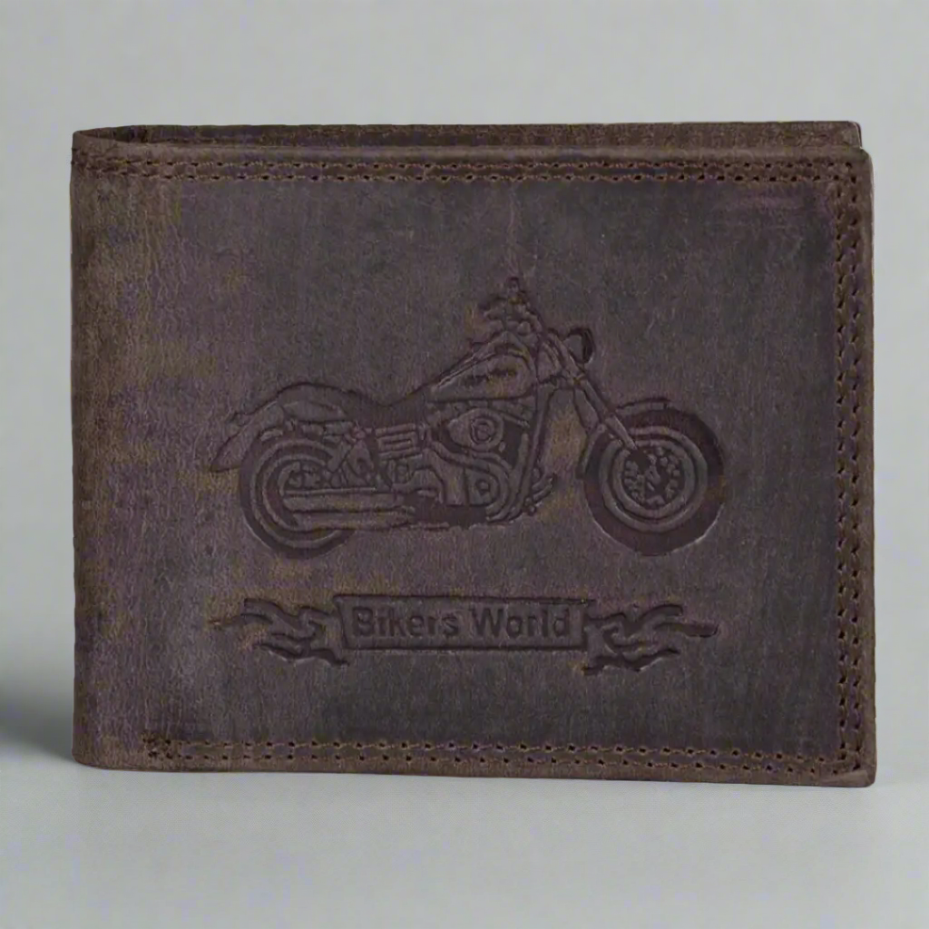 Viceroy Men's Bike Embossed Leather Wallet | EX-STOCK
