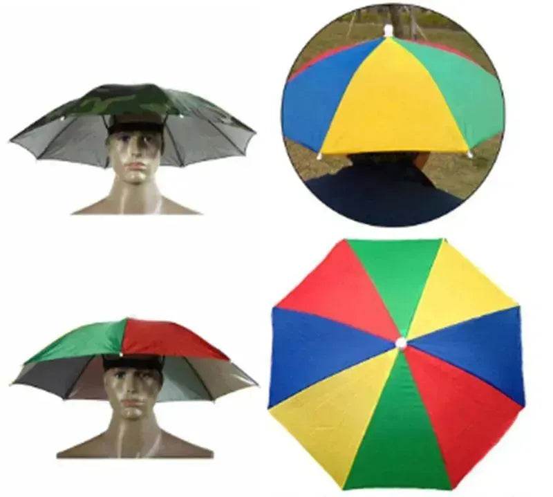 Fashion Trend Hat Umbrella Fishing Stand Umbrella | EX-STOCK
