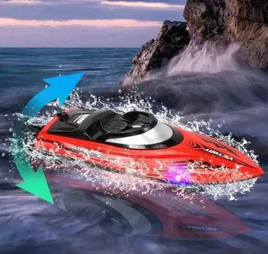 Remote Control Water Summer Toys 24g Competitive Boat Light Speed 25km