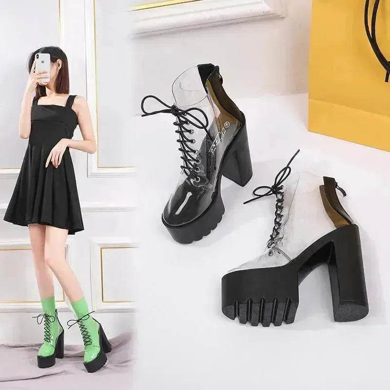 Super High Heel Platform Women's Shoes Waterproof boot | EX-STOCK
