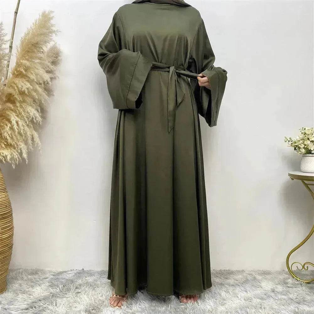 Women's Lace Up Satin Arab Dress | EX-STOCK
